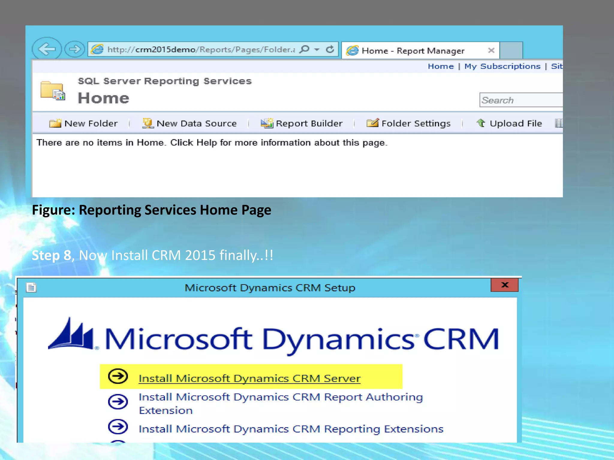 Dynamics crm 2015 setup a demo virtual machine. | PPTX