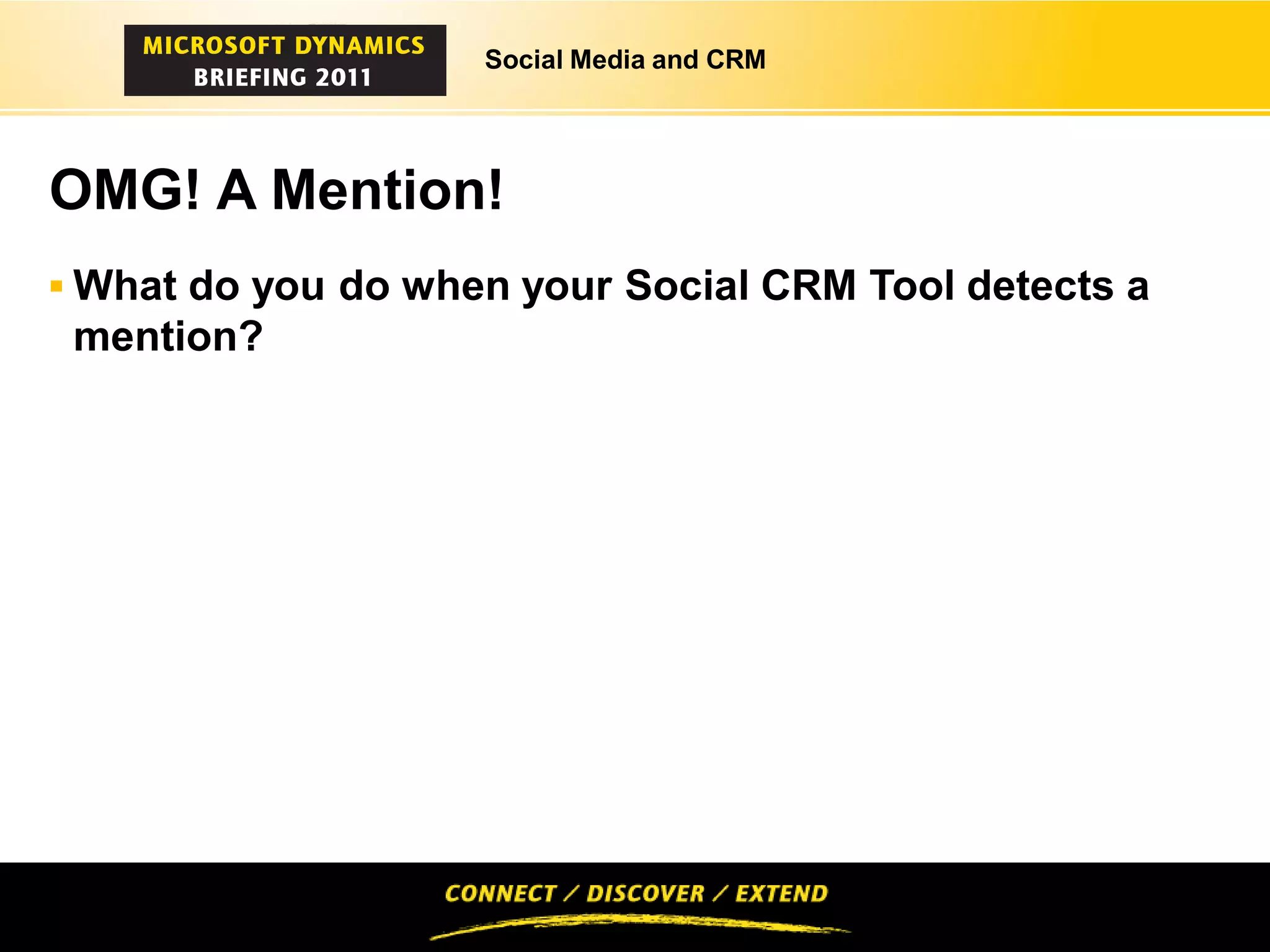 Intergen - Dynamics CRM Roadmap and Social Media | PDF