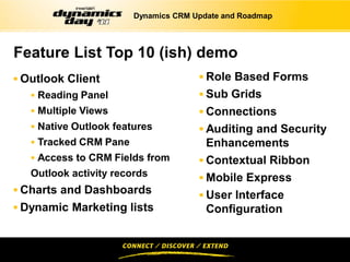 Dynamics Day '11 - Dynamics CRM Update and Roadmap | PPT