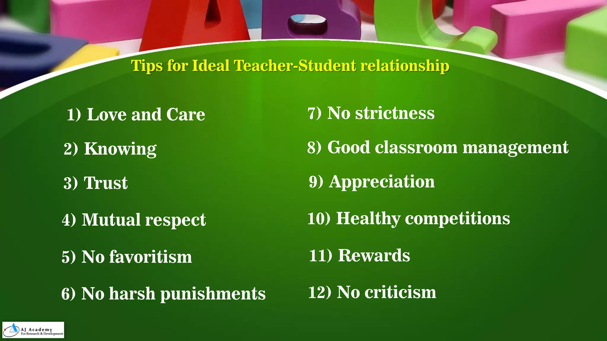 Dynamics for teacher student relationship | PDF | Education
