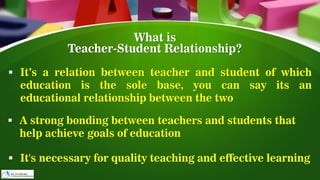 Dynamics for teacher student relationship | PDF | Education