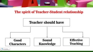 Dynamics for teacher student relationship | PDF | Education