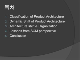 Dynamic shift & modularity trap | PPTX