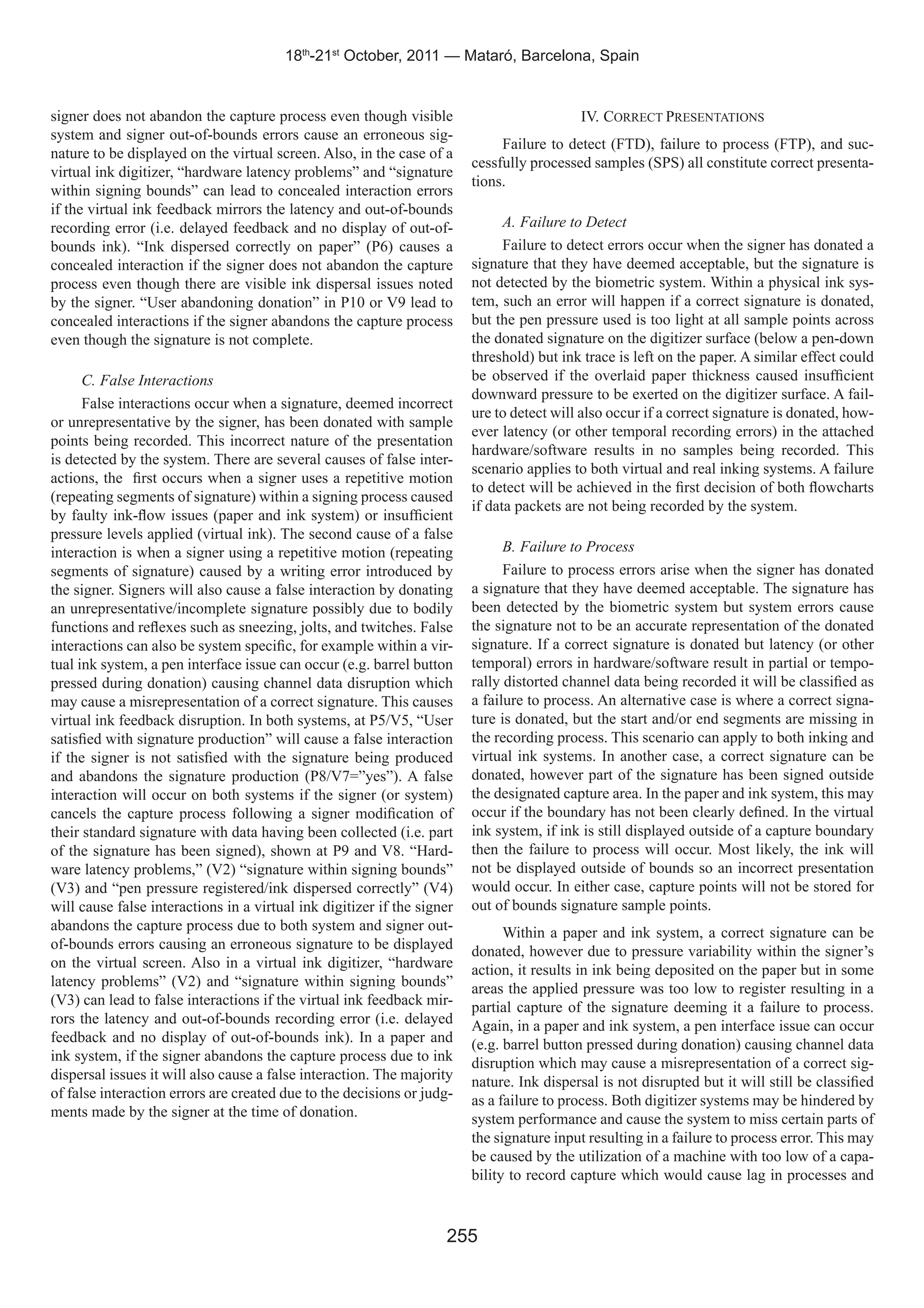 2011 Dynamic Signature Verifi Cation And The Human Biometric Sensor Interaction Model Pdf