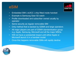 Programmable SIM cards, SoftSIMs and eSIMs | PPT