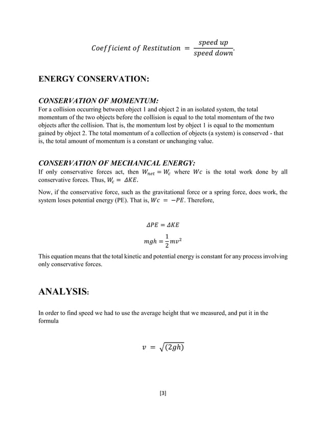Easy way to find coefficient of Restitution - Engineerinig Dynamics | PDF
