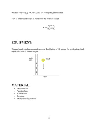 Easy way to find coefficient of Restitution - Engineerinig Dynamics | PDF