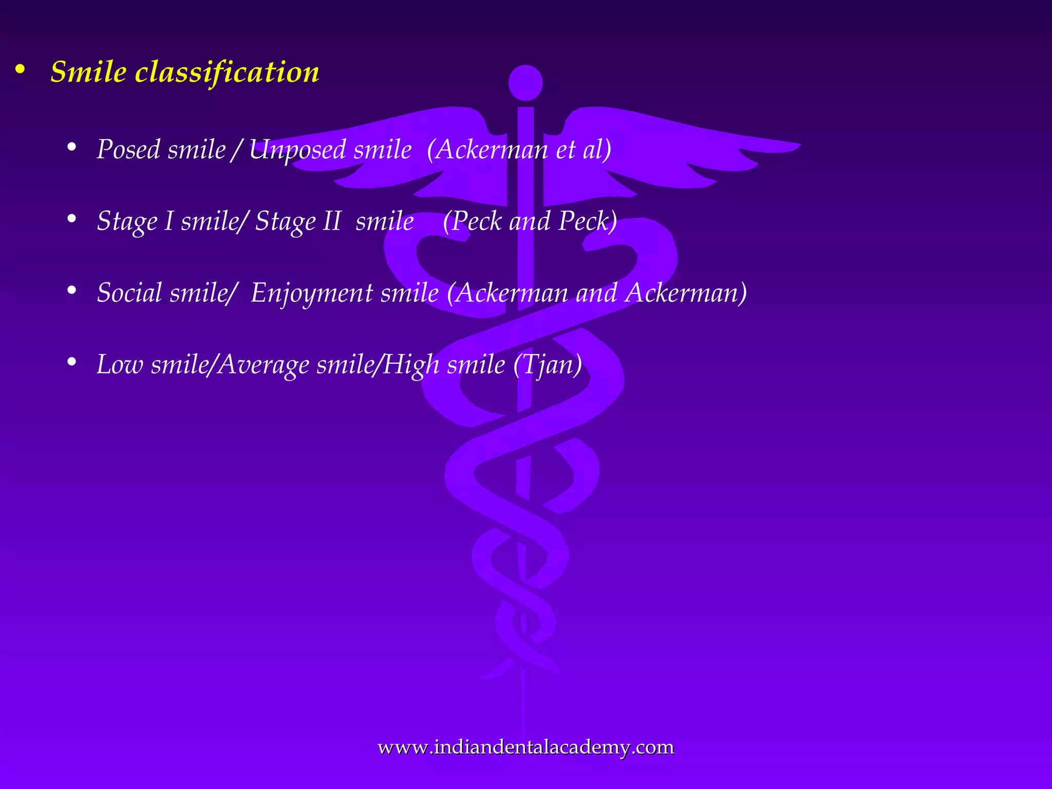 Dynamic smile analysis in young childern jc | PPT