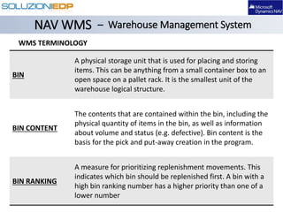 Dynamics NAV Warehouse Management System (WMS) | PPTX