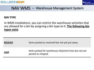 Dynamics NAV Warehouse Management System (WMS) | PPTX