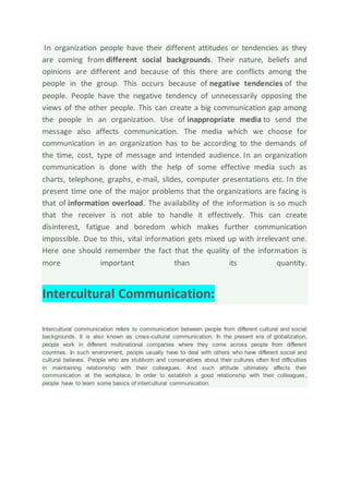 Dynamics of communication | DOCX