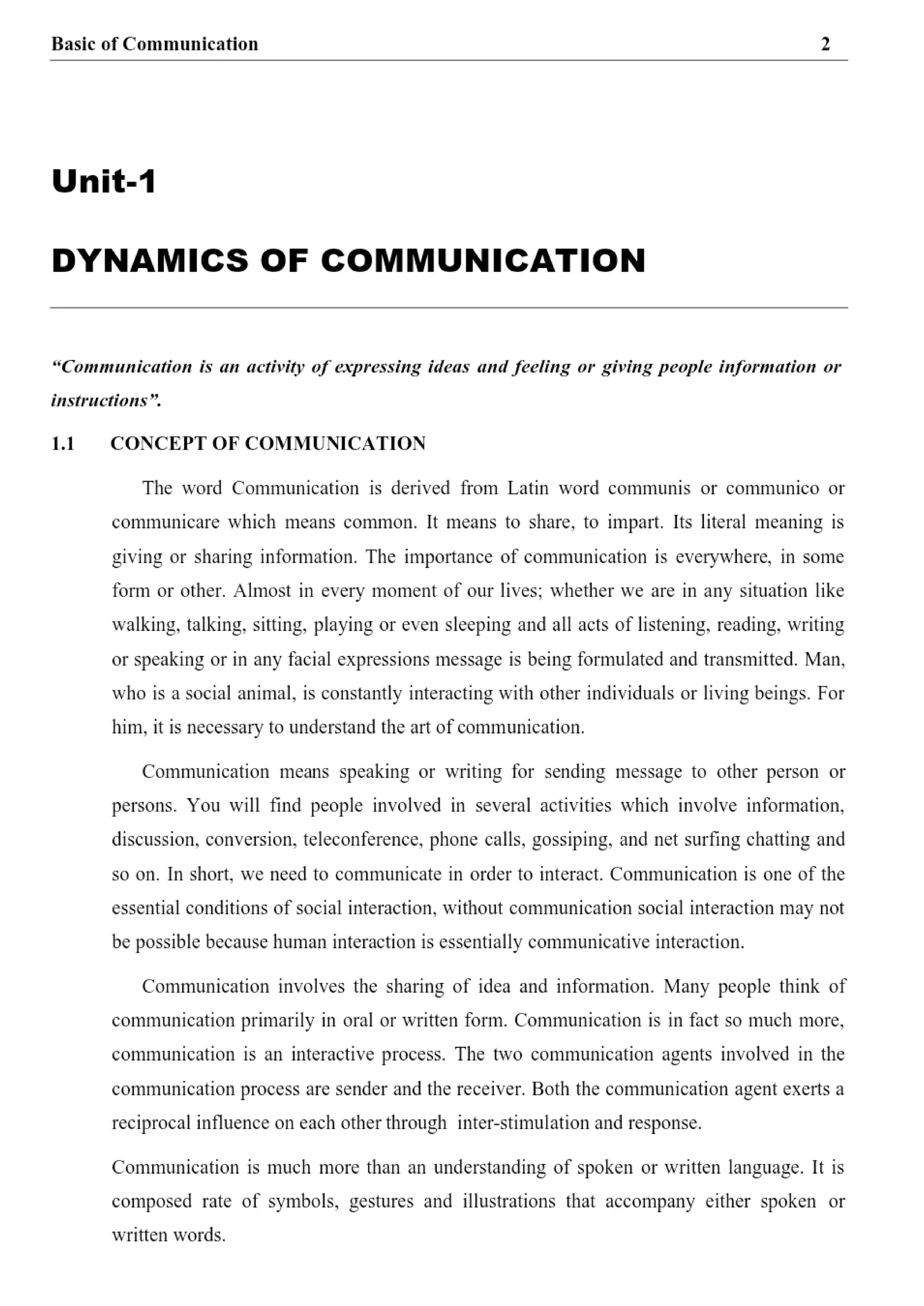 Dynamics of communication .pdf