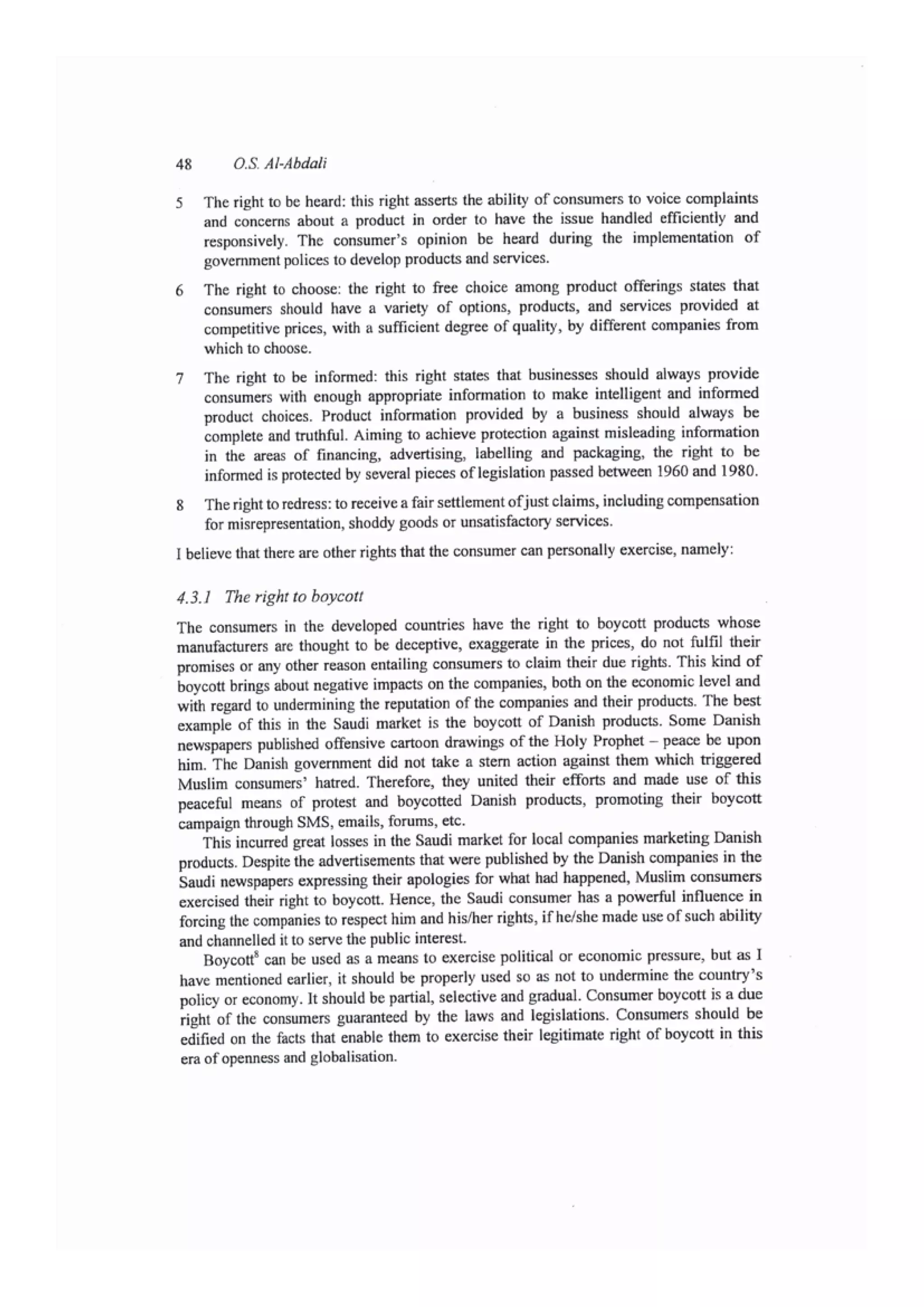 Dynamics of consumer protection in saudi arabia | PDF