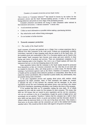 Dynamics of consumer protection in saudi arabia | PDF
