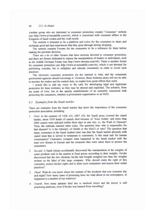 Dynamics of consumer protection in saudi arabia | PDF