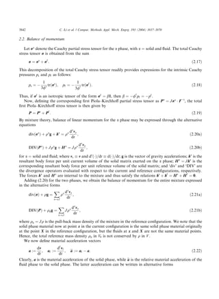 Dynamics of porous media at finite strain | PDF