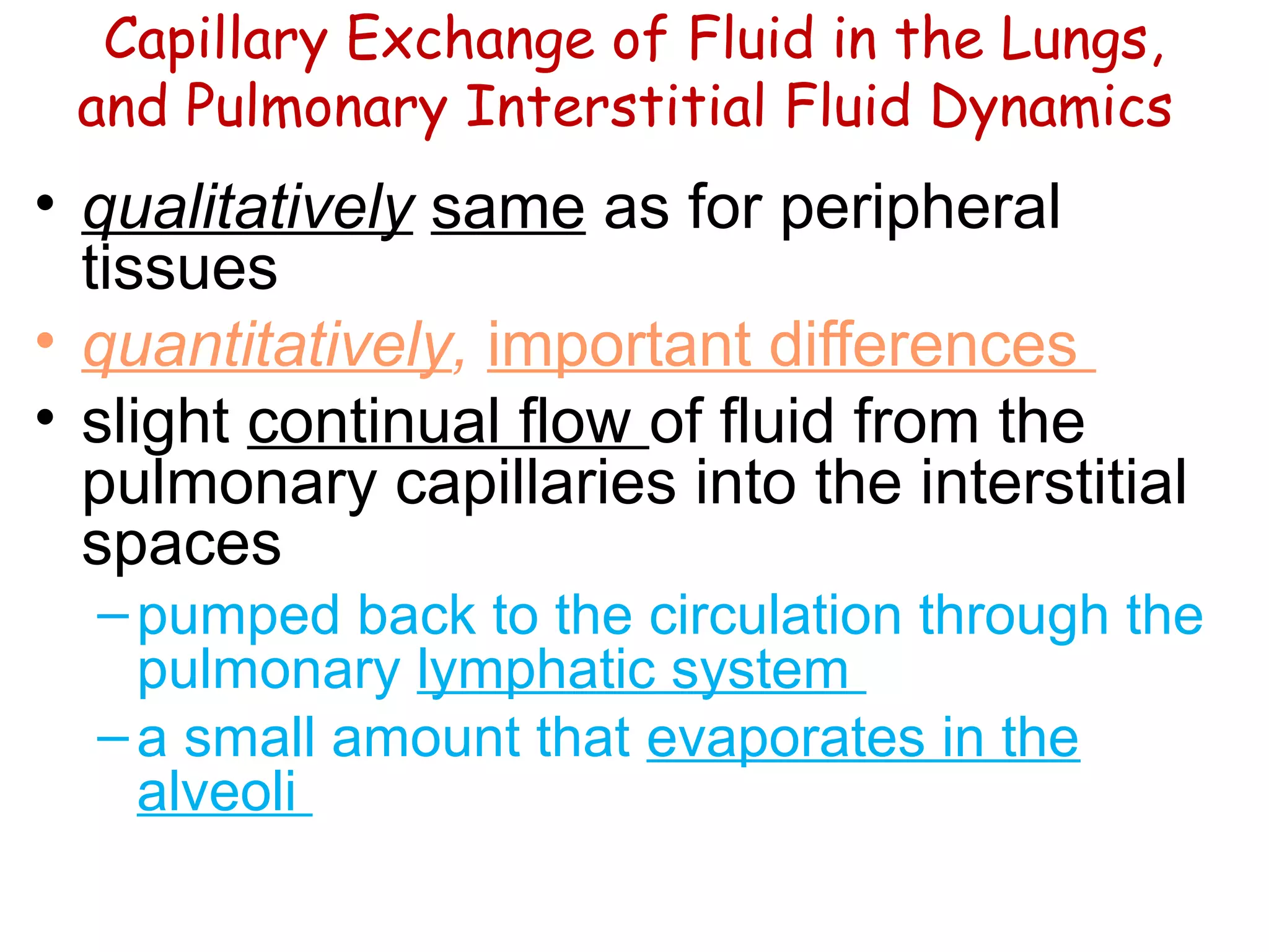 Dynamics of pulmonary circulation. pulmonary edema | PPT