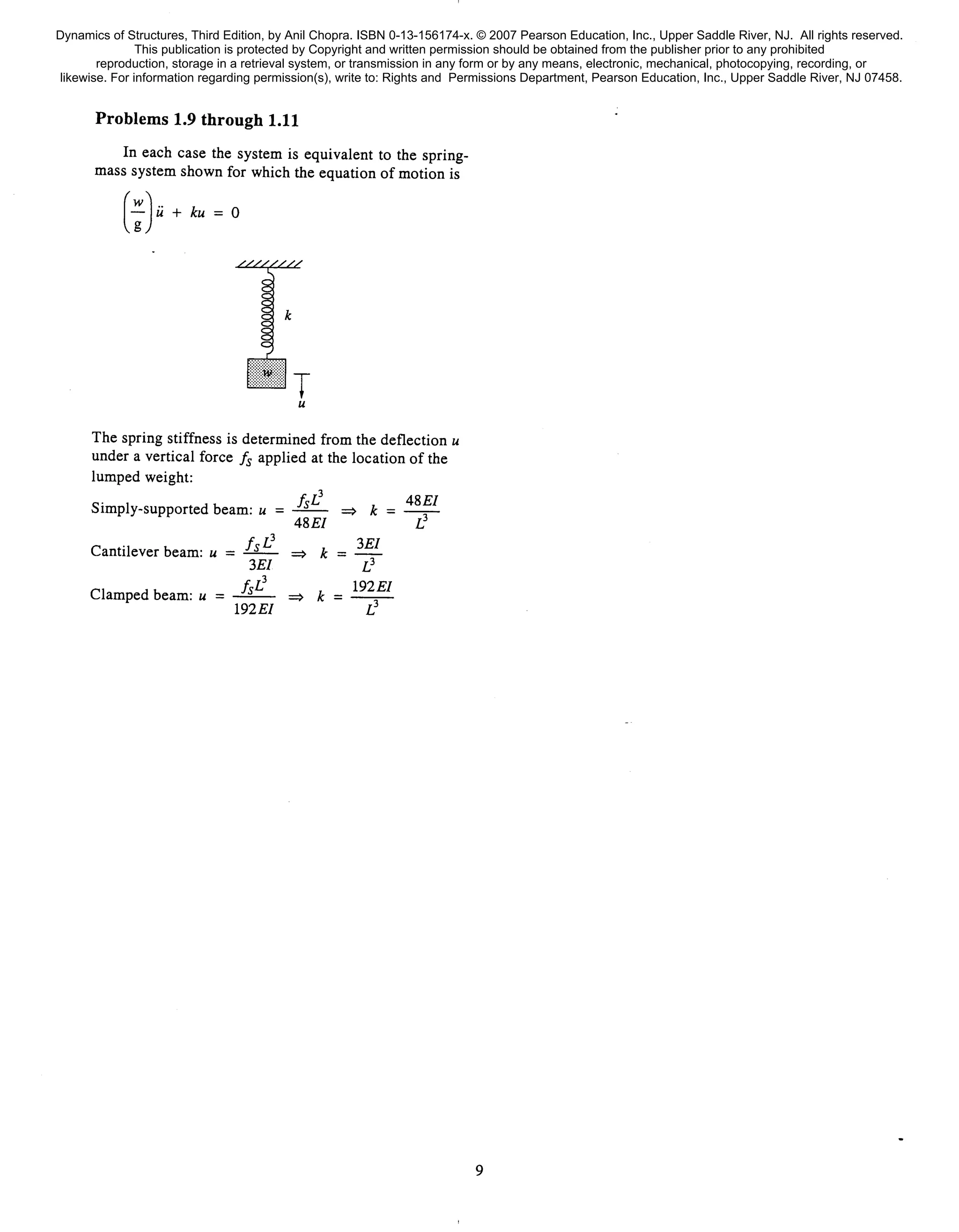Dynamics of Structures - A K Chopra - Solutions Manual.pdf