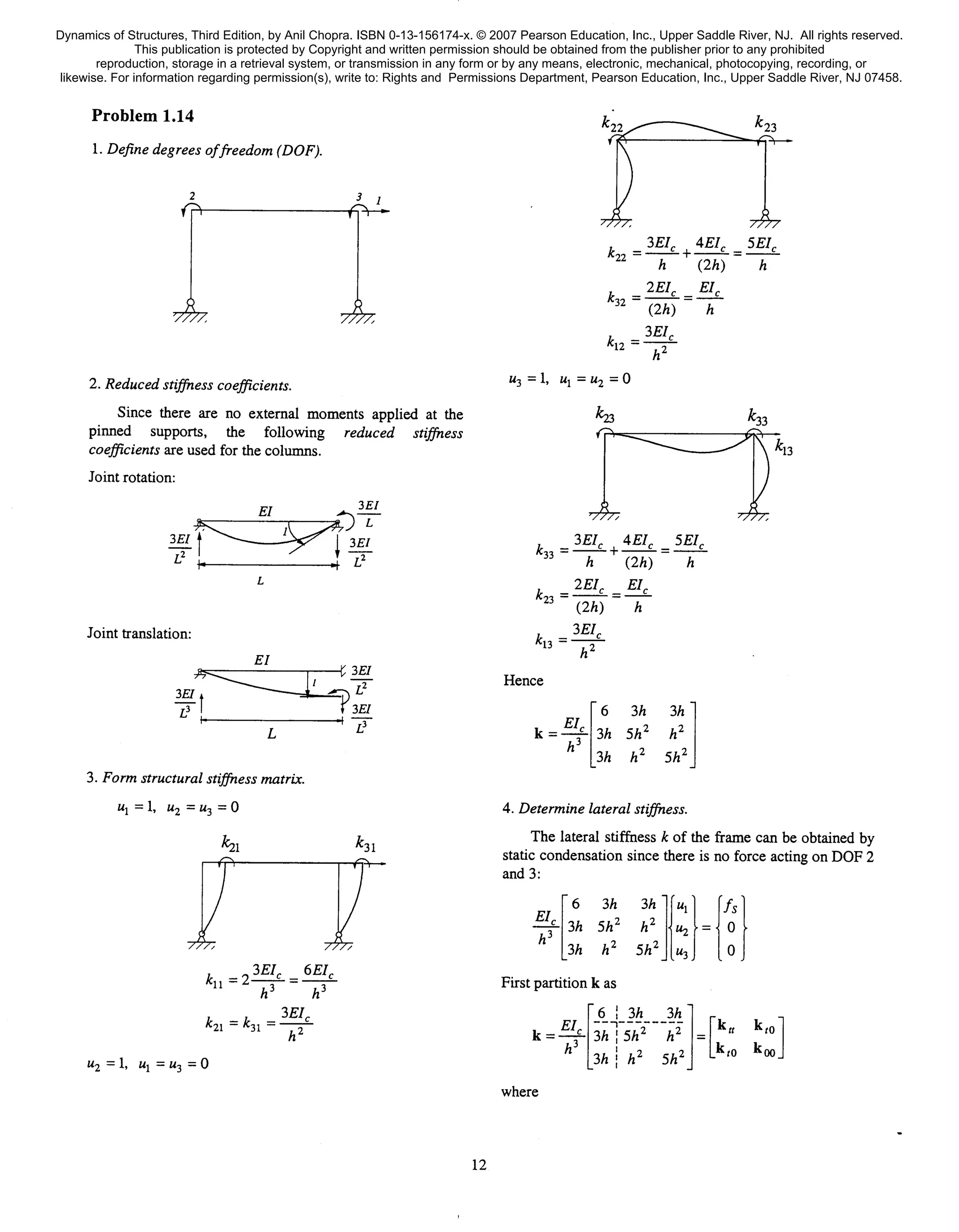 Dynamics of Structures - A K Chopra - Solutions Manual.pdf