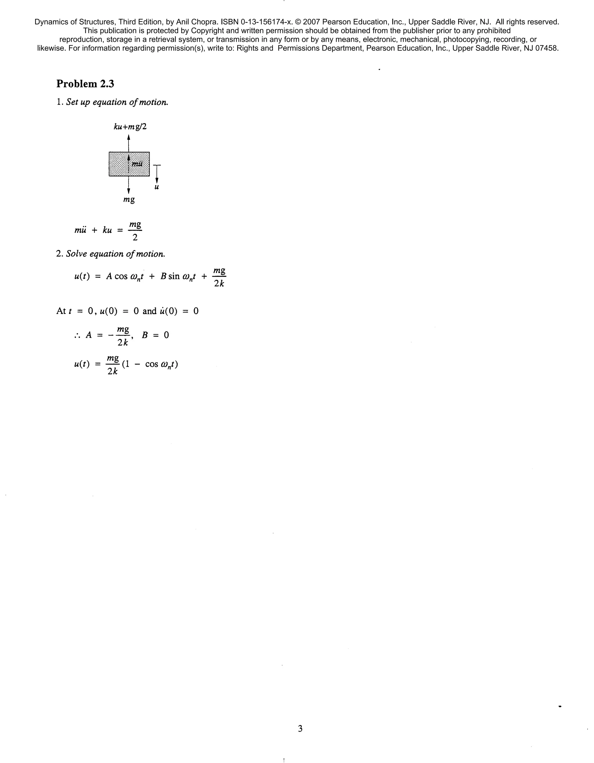 Dynamics of Structures - A K Chopra - Solutions Manual.pdf
