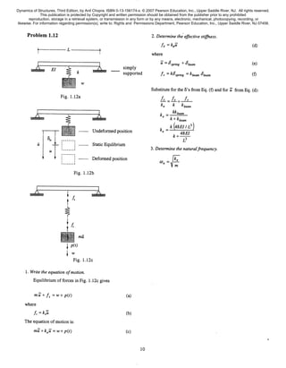 Dynamics of Structures - A K Chopra - Solutions Manual.pdf