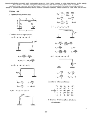 Dynamics of Structures - A K Chopra - Solutions Manual.pdf