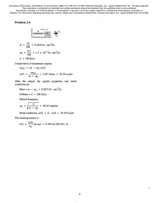 Dynamics of Structures - A K Chopra - Solutions Manual.pdf