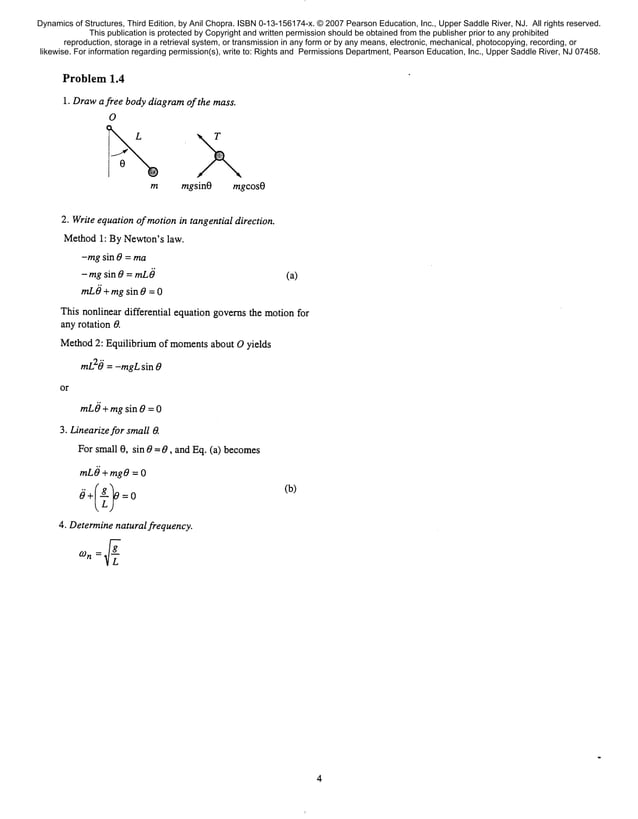 Dynamics of Structures - A K Chopra - Solutions Manual.pdf