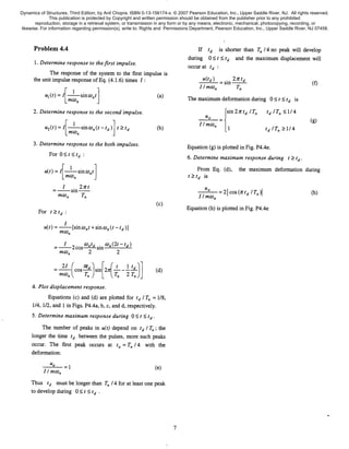 Dynamics of Structures - A K Chopra - Solutions Manual.pdf