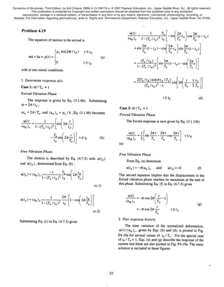 Dynamics of Structures - A K Chopra - Solutions Manual.pdf