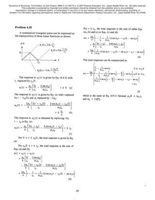 Dynamics of Structures - A K Chopra - Solutions Manual.pdf