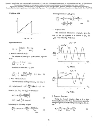 Dynamics of Structures - A K Chopra - Solutions Manual.pdf