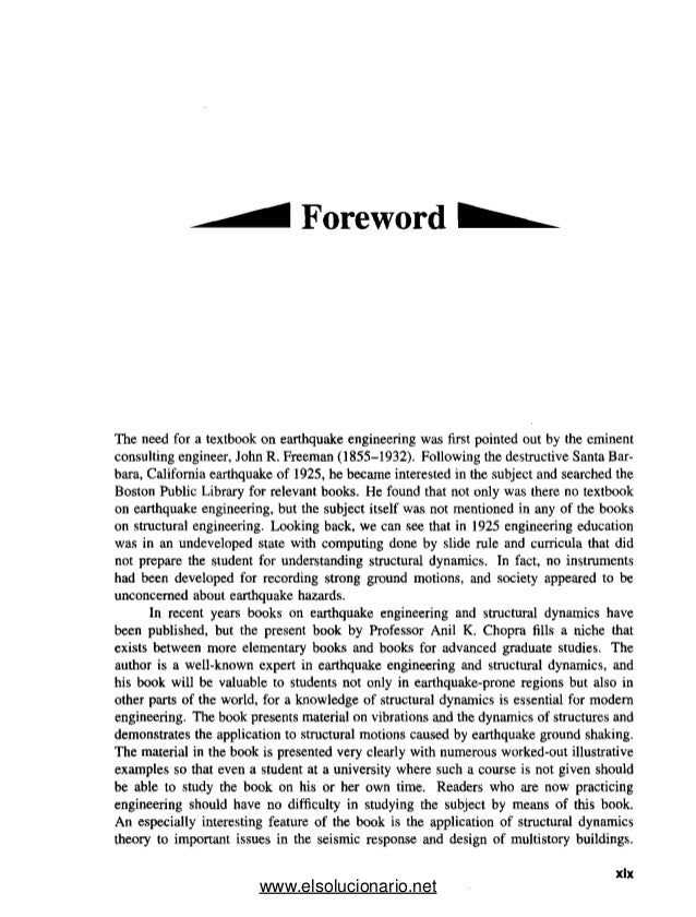Dynamics of structures anil k chopra Dynamics of structures anil k chopra