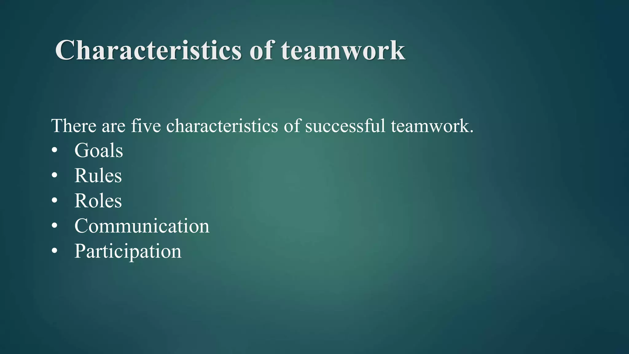 Dynamics of teamwork | PPTX | Science