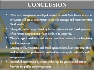 Dynamics of tourism in ksa | PPTX | Islam | Religion & Spirituality