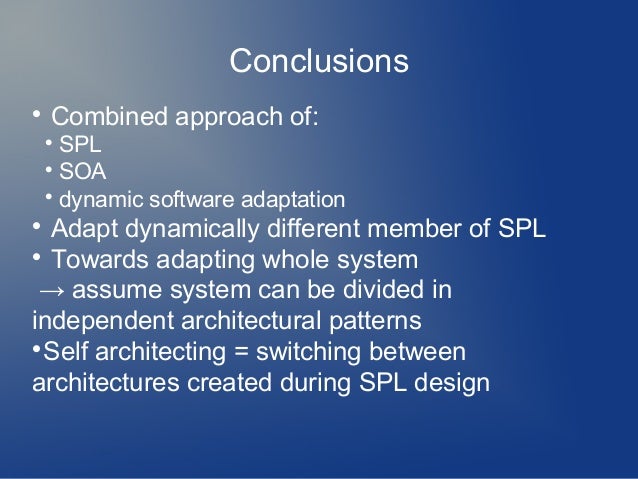 Dynamic Software Adaptation For Service Oriented Product Lines