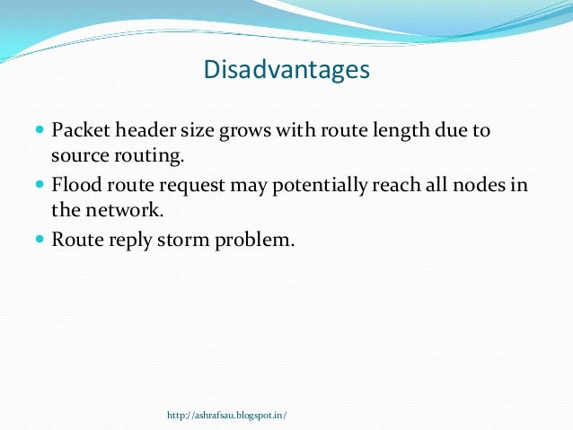 Dynamic Source Routing