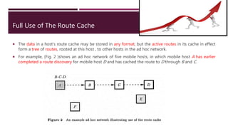 Dynamic source routing in ad hoc wireless networks | PPTX
