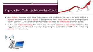 Dynamic source routing in ad hoc wireless networks | PPTX