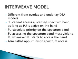 Dynamic spectrum access | PPTX