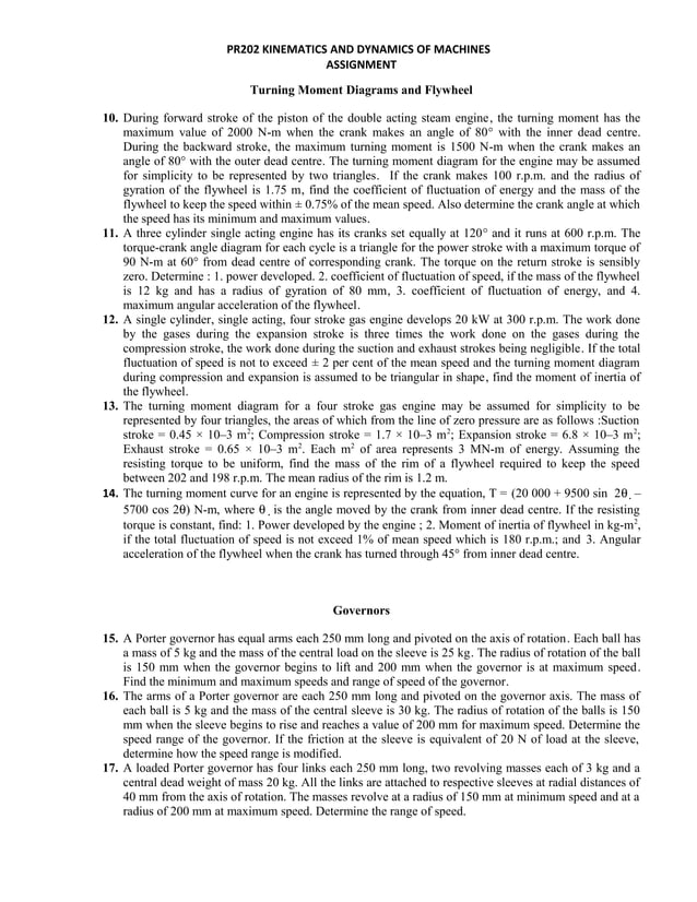 Dynamics questions | DOC | Physics | Science
