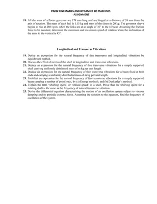 Dynamics questions | DOC