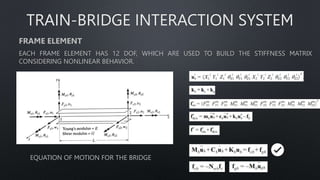 Dynamics of structures STAYED BRIDGE HS train | PPT