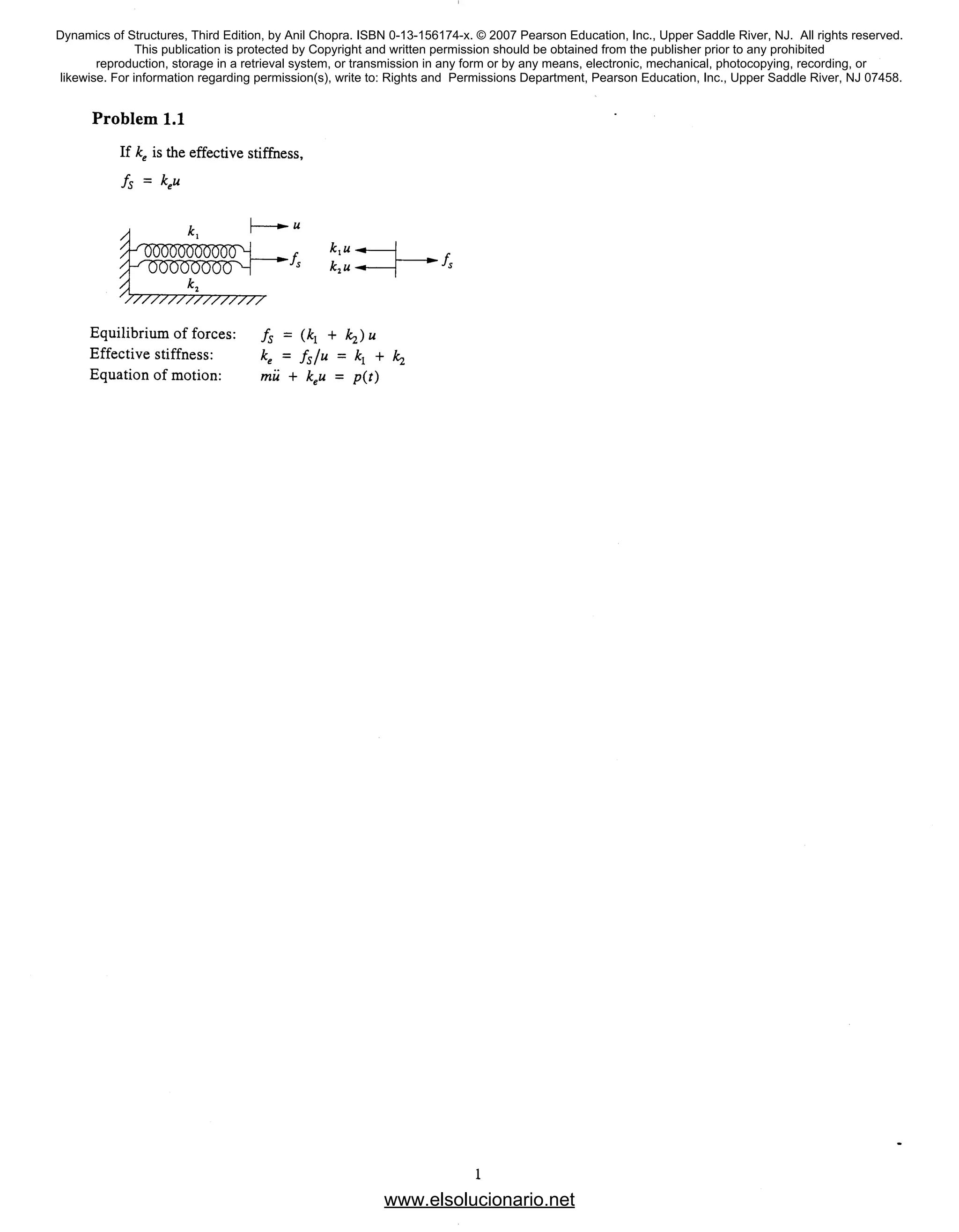 Dynamics Structures - Chopra - 3ed solutions.pdf Dynamics Structures - Chopra - 3ed solutions.pdf