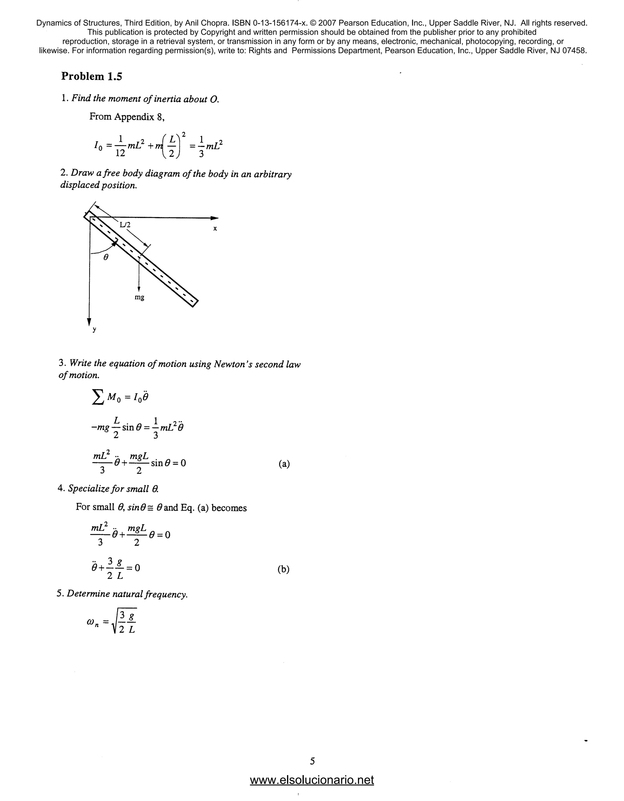 Dynamics Structures - Chopra - 3ed solutions.pdf Dynamics Structures - Chopra - 3ed solutions.pdf