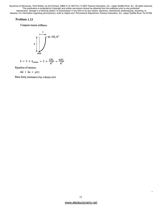 Dynamics Structures - Chopra - 3ed solutions.pdf