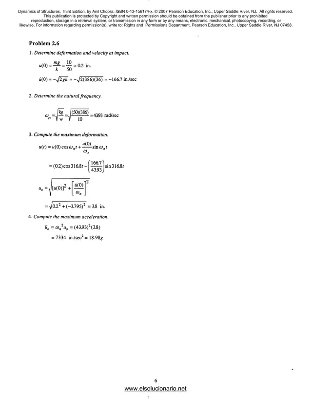 Dynamics Structures - Chopra - 3ed solutions.pdf