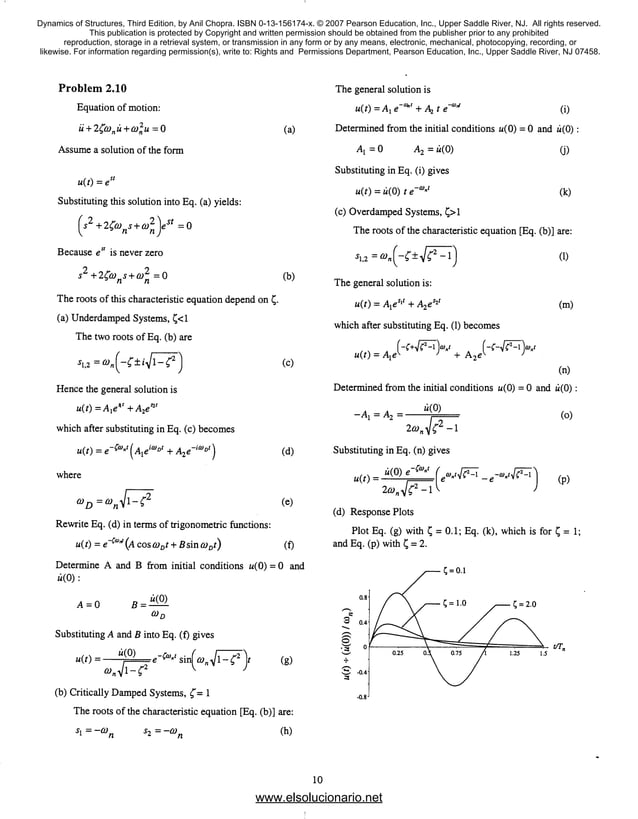 Dynamics Structures - Chopra - 3ed solutions.pdf