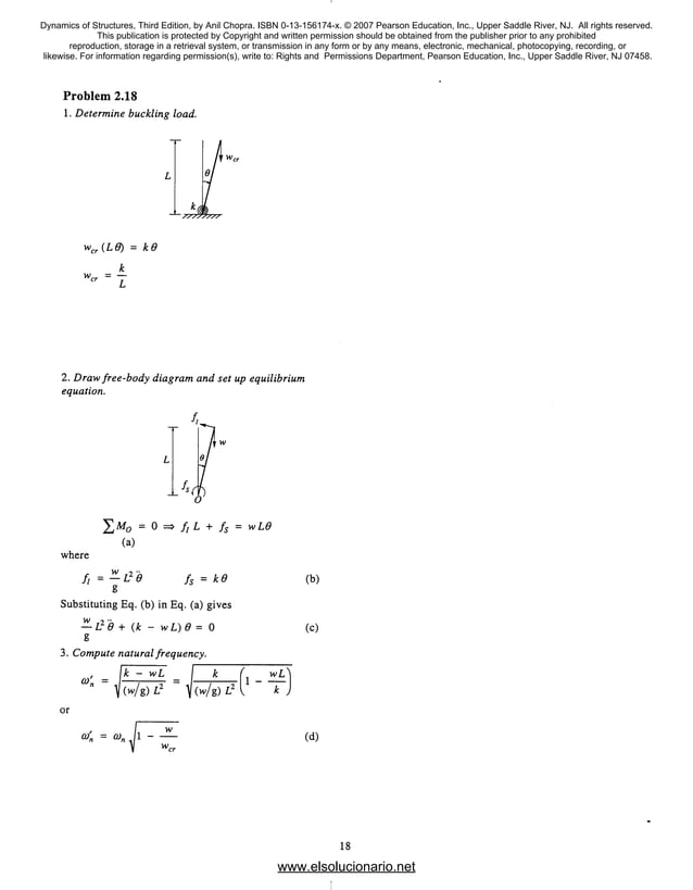 Dynamics Structures - Chopra - 3ed solutions.pdf Dynamics Structures - Chopra - 3ed solutions.pdf