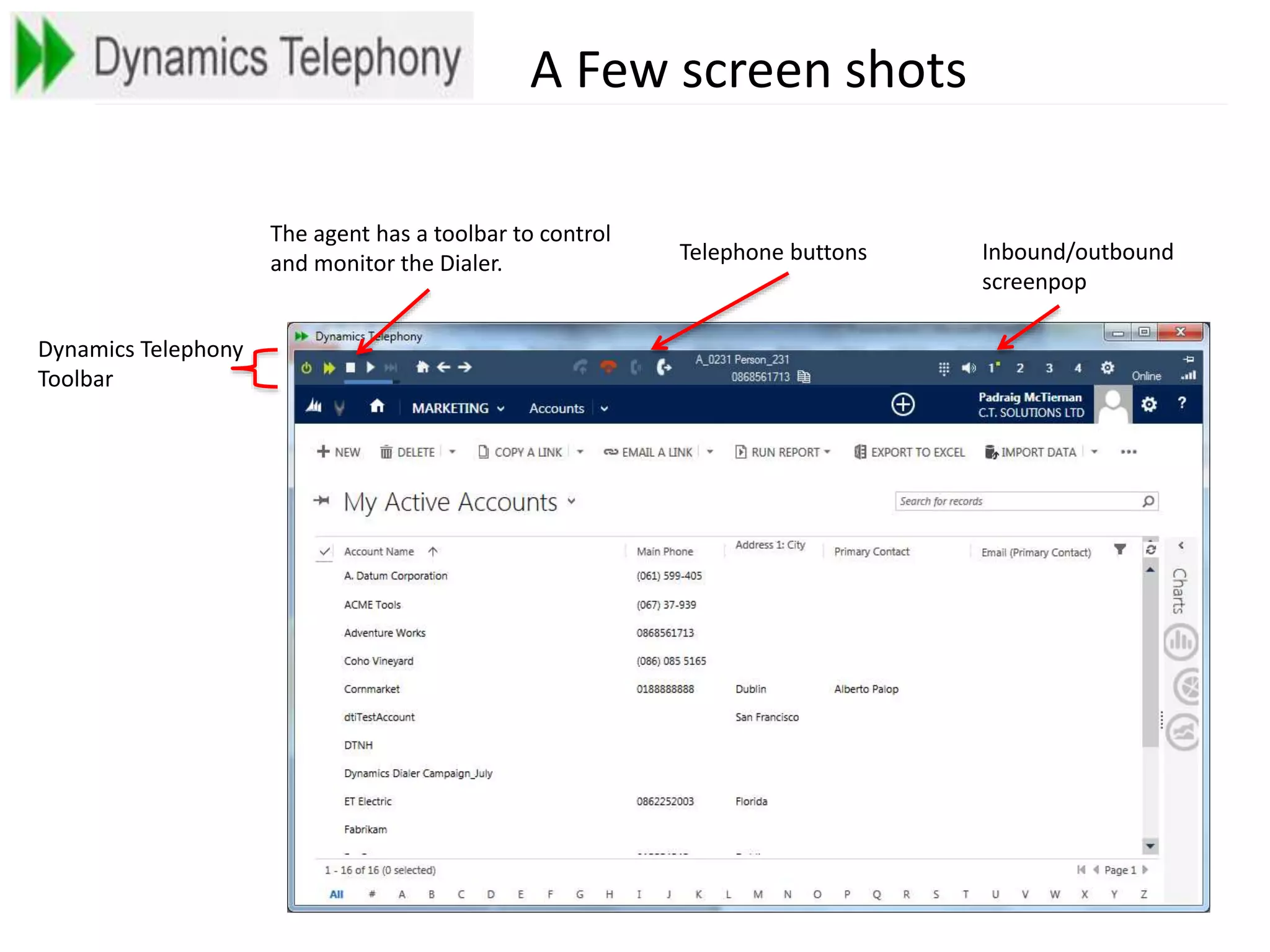 Dynamics Telephony Dialer Intro | PPTX